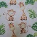 Animal Fabric by the Yard Safari Animals Fabric Panels for - Etsy