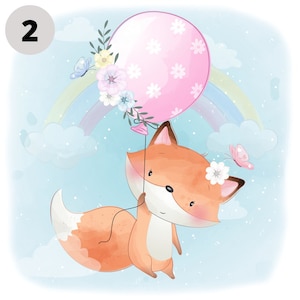 Baby Fox Fabric Panels for Quilts, Cute Fox Fabric for Childrens - Etsy