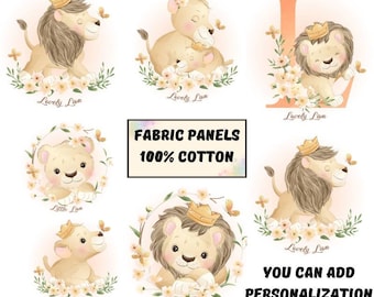 Lion Fabric Panel | Etsy