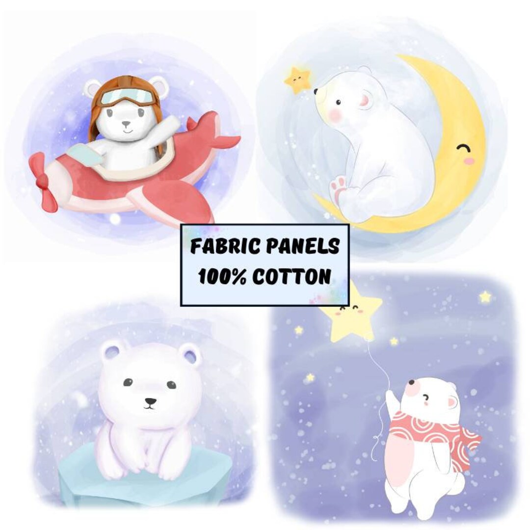 Eisbär Stoff Panel für Baby Quilts Baby Jungen Stoff Panel - Etsy.de