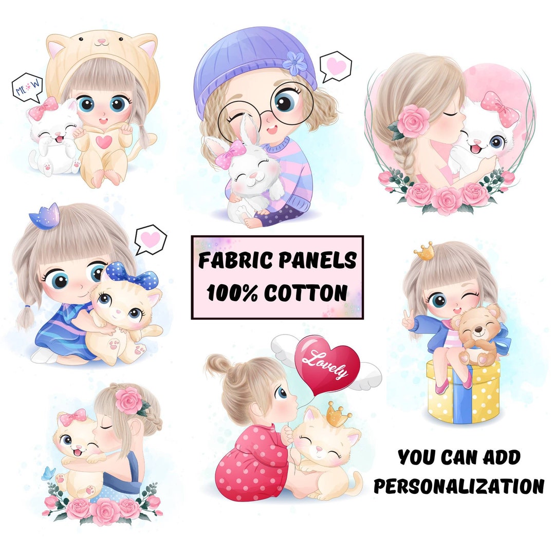 Baby Quilt Panels Fabric, Baby Quilt Panel for Girl, Precut Quilt ...