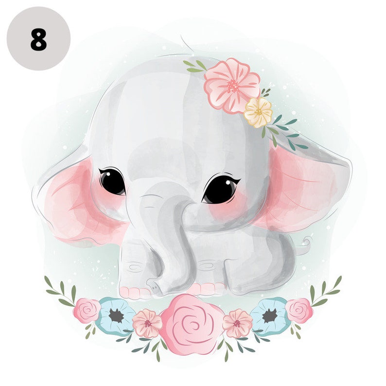 Elephant Fabric Panel for Baby Quilts Cute Baby Fabric Panel - Etsy