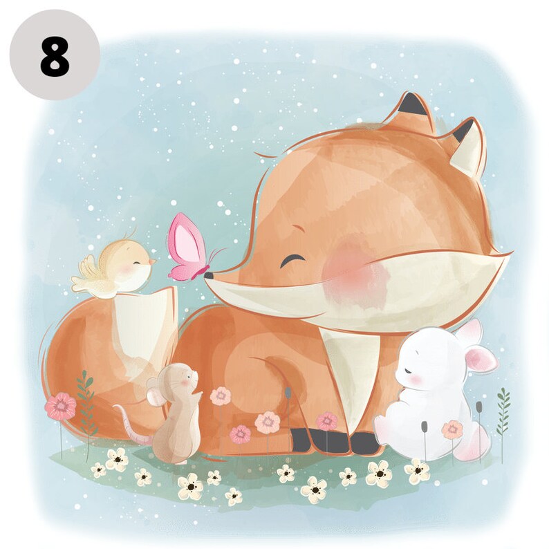 Baby Fox Fabric Panels for Quilts, Cute Fox Fabric for Childrens - Etsy