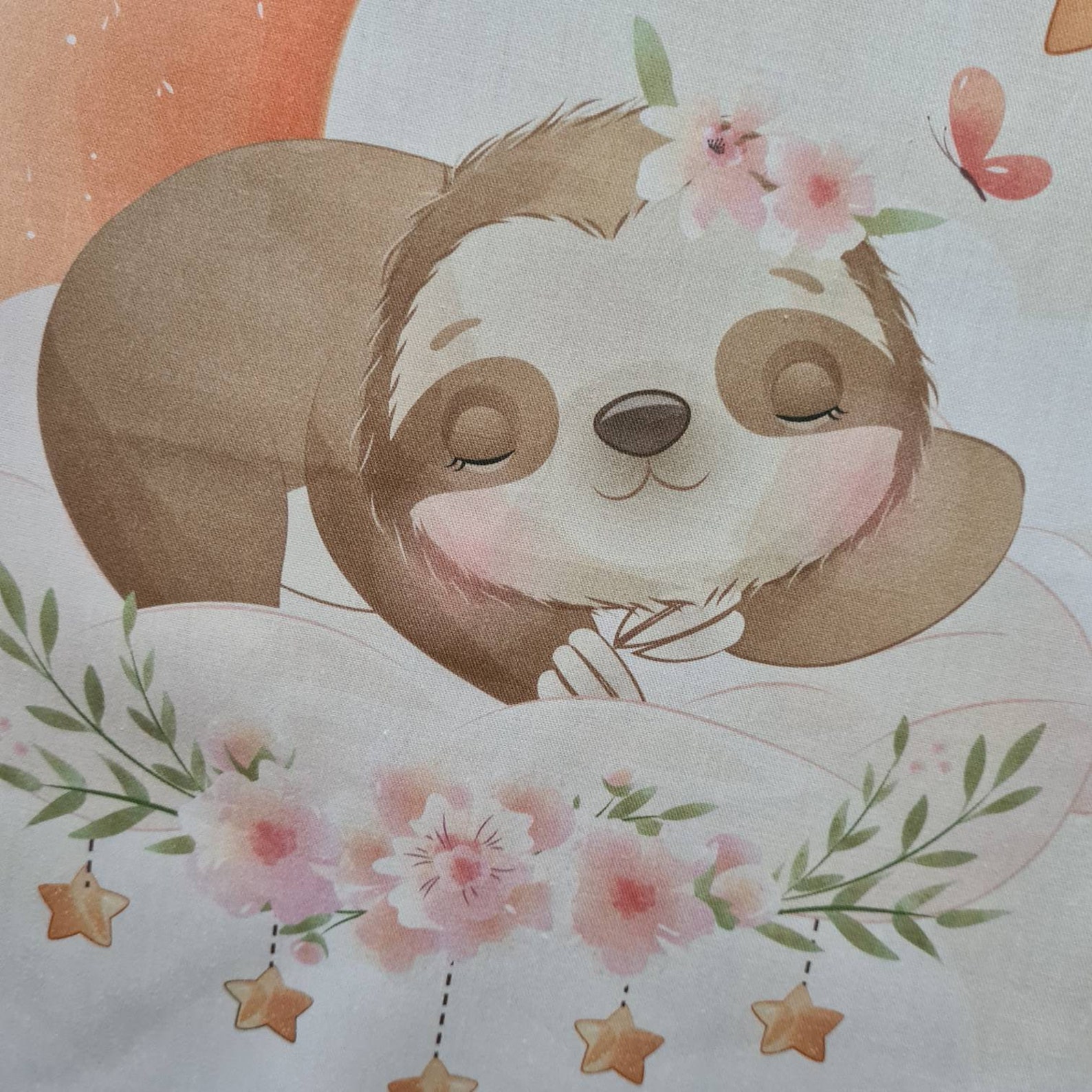 Sloth Baby Fabric Panel for Quilt Sloth Pillow Case Fabric - Etsy