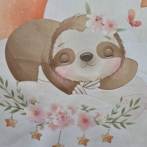 Sloth Baby Fabric Panel for Quilt Sloth Pillow Case Fabric - Etsy
