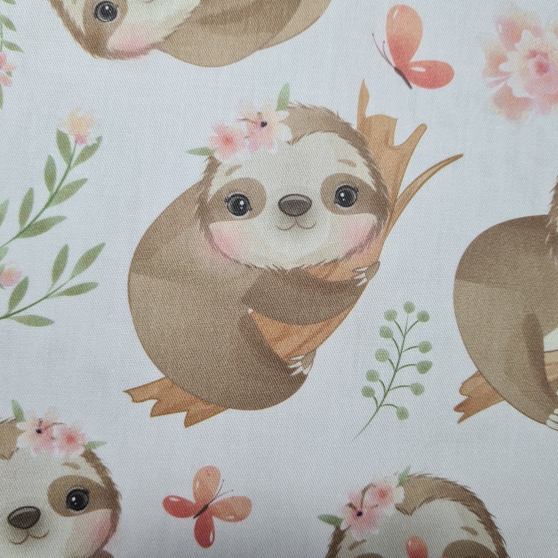 Sloth Fabric by the Yard, Quilting Fabrics Panels, Novelty Fabrics ...