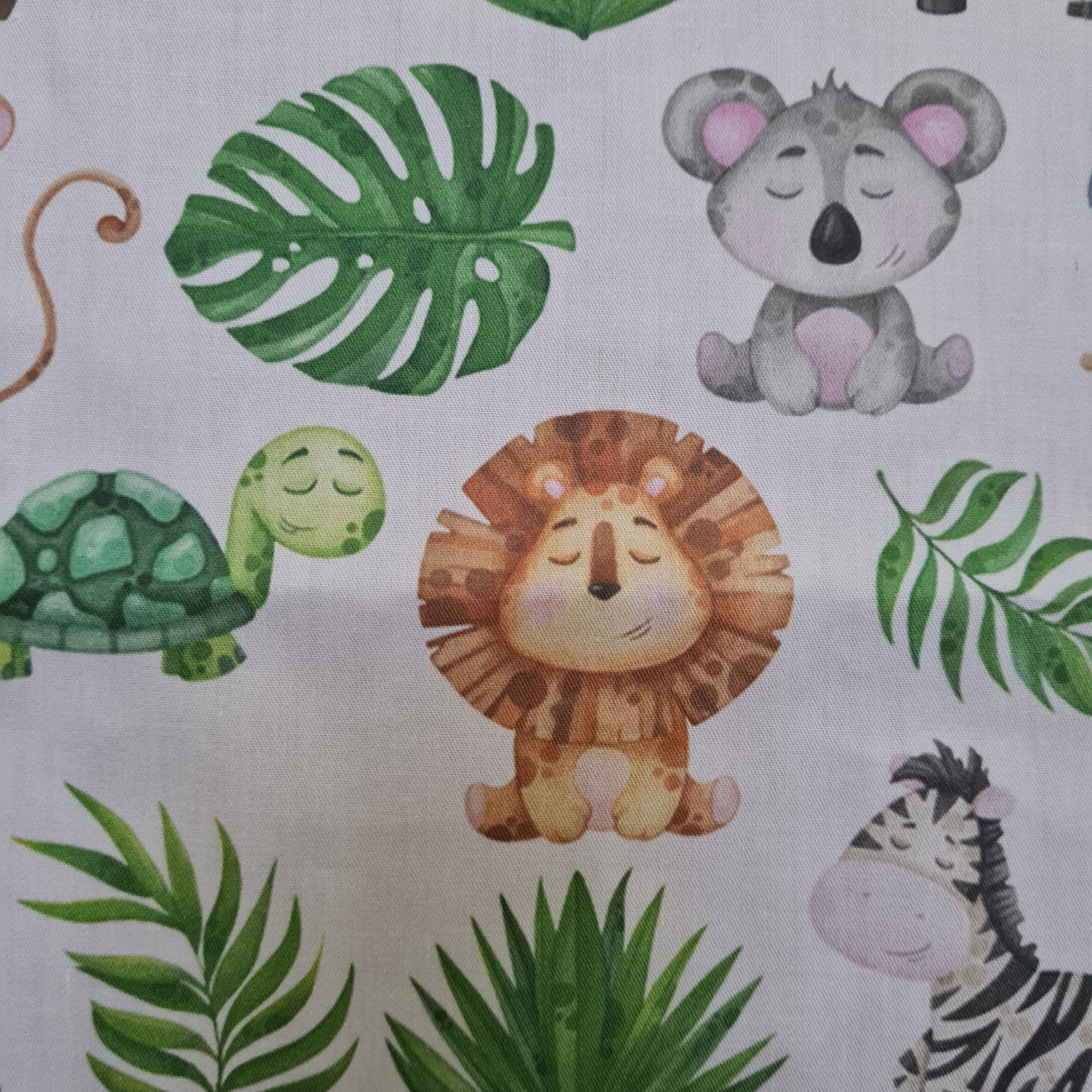 Animal Fabric by the Yard Safari Animals Fabric Panels for - Etsy