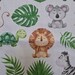 Animal Fabric by the Yard Safari Animals Fabric Panels for - Etsy