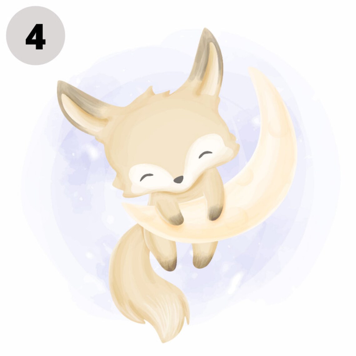 Cute fox fabric panel for quilting Ananimal baby quilt panel | Etsy