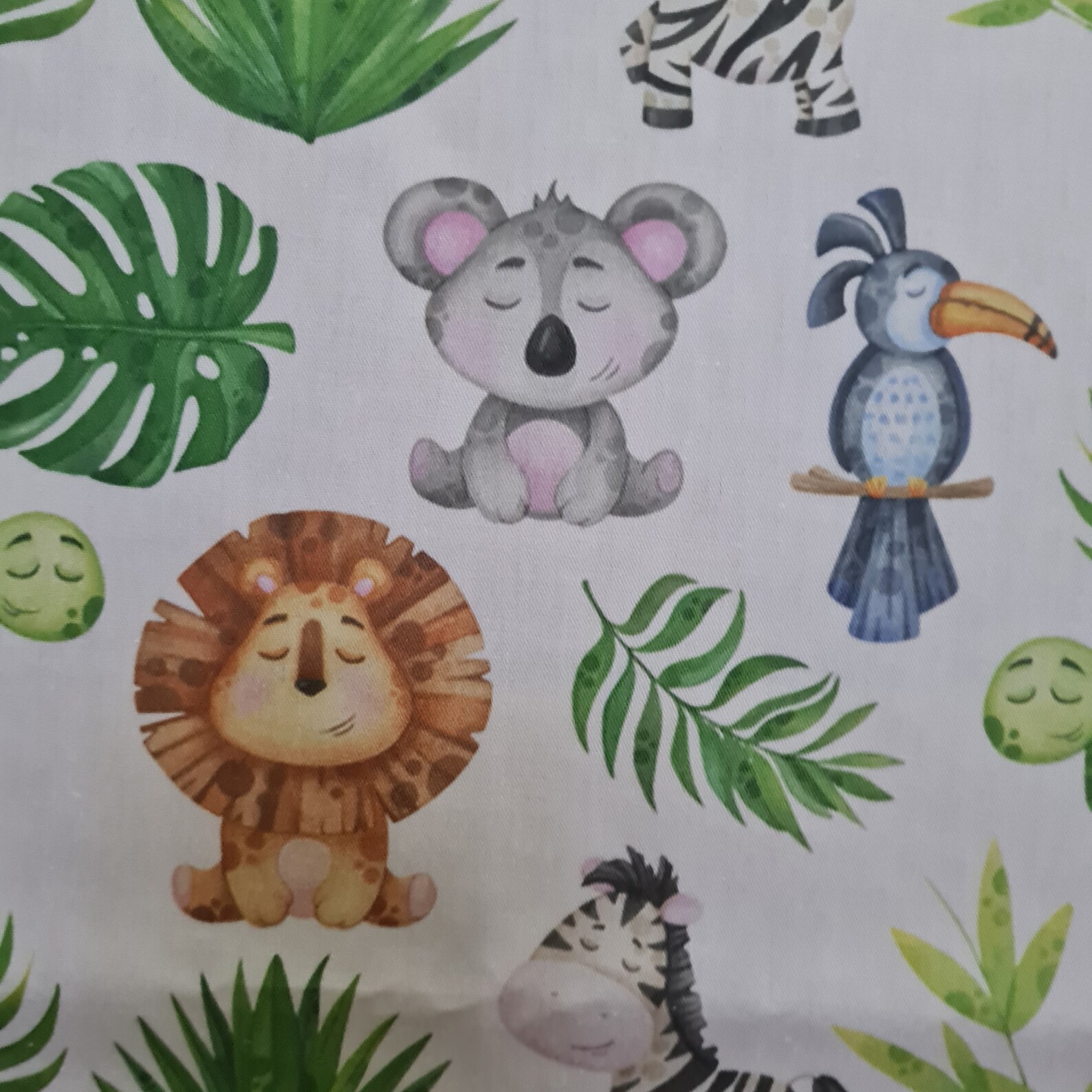 Animal Fabric by the Yard Safari Animals Fabric Panels for - Etsy