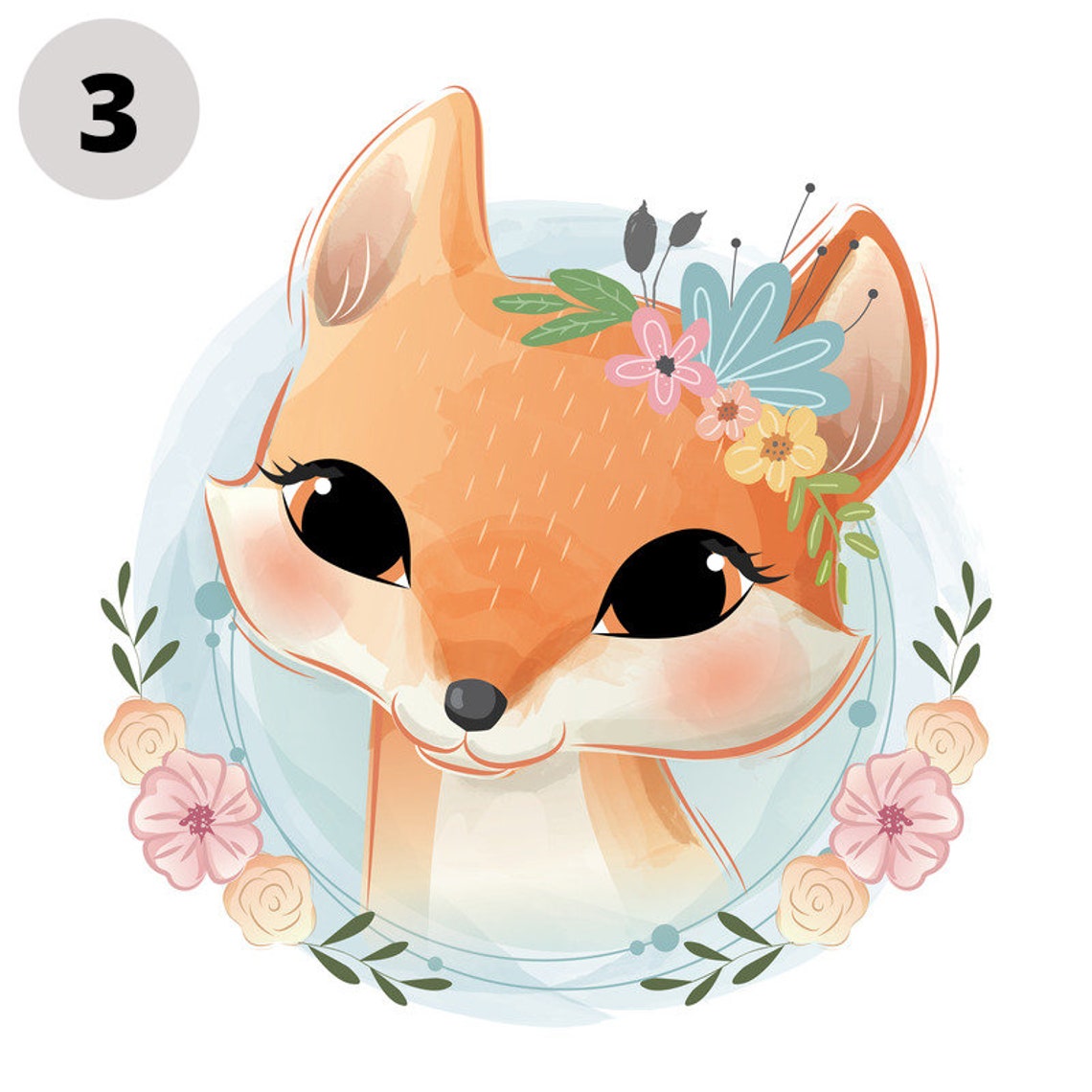 Baby Fox Fabric Panels for Quilts, Cute Fox Fabric for Childrens - Etsy