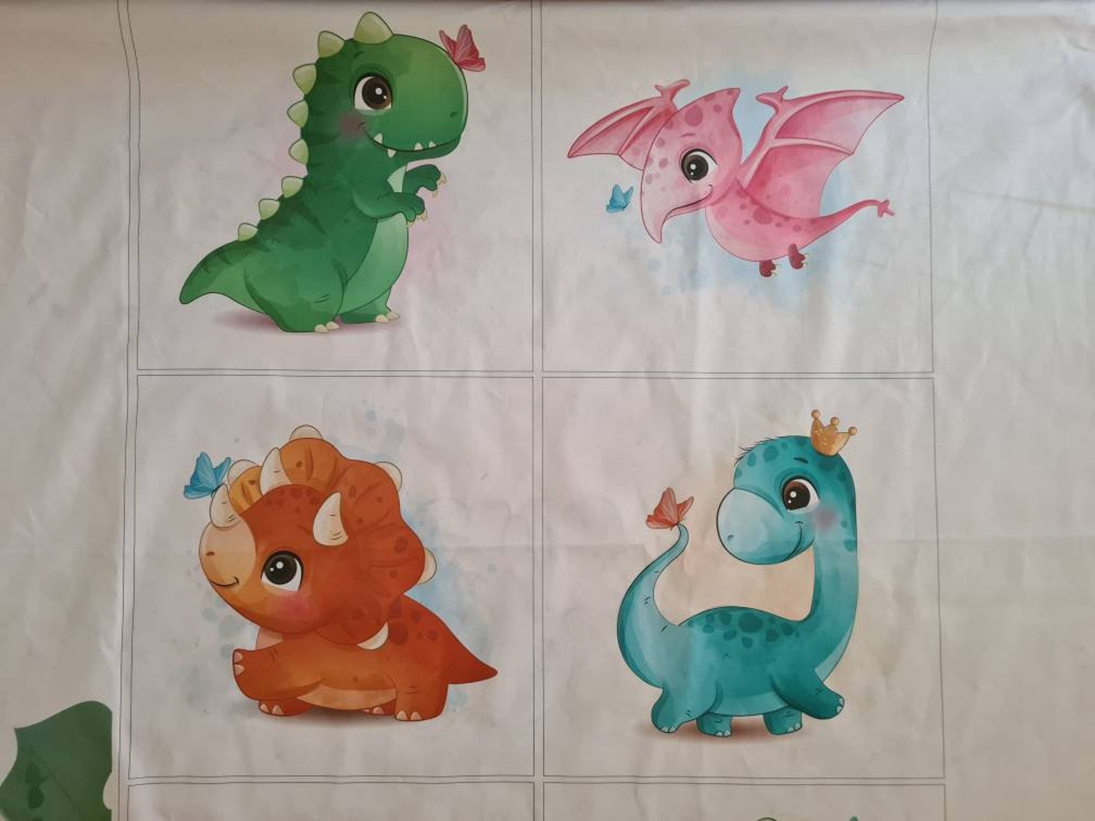 Dinosaur fabric panel for quilting Baby quilt panels fabric | Etsy