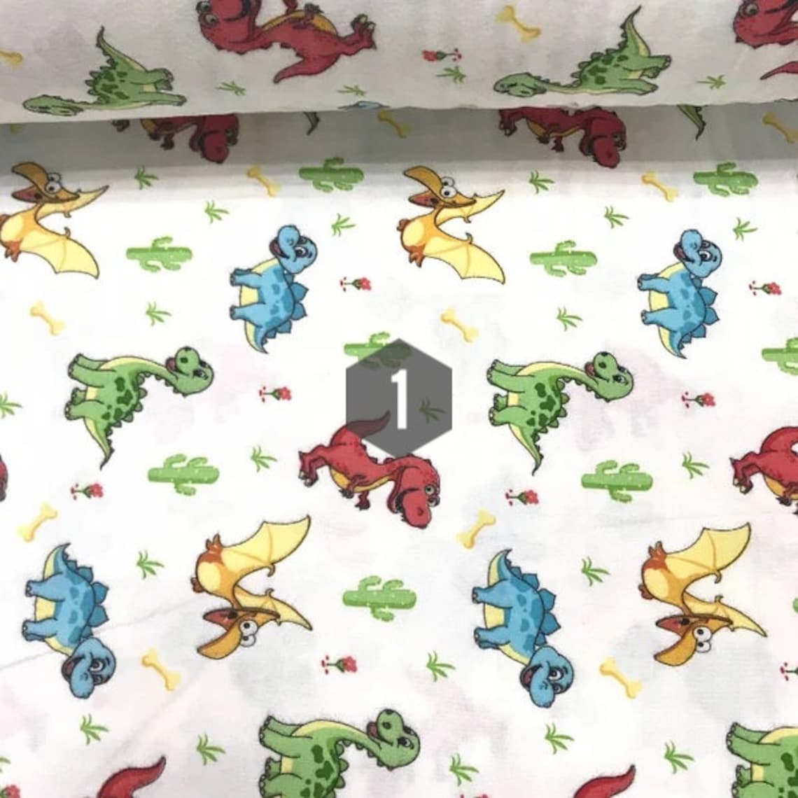 Cute baby flannel fabric by the yard Organic childrens fabric | Etsy