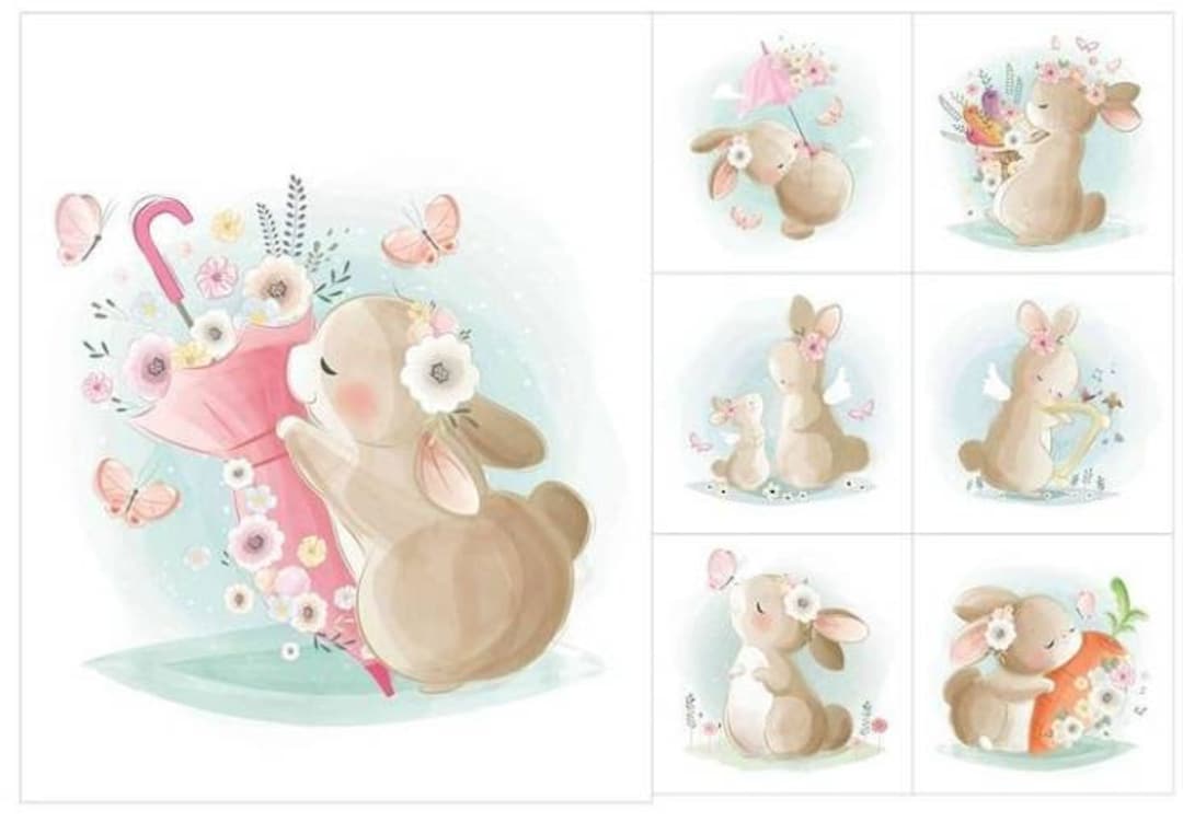 Baby Quilting Fabric Baby Girl Fabric Panels for Quilts Baby - Etsy