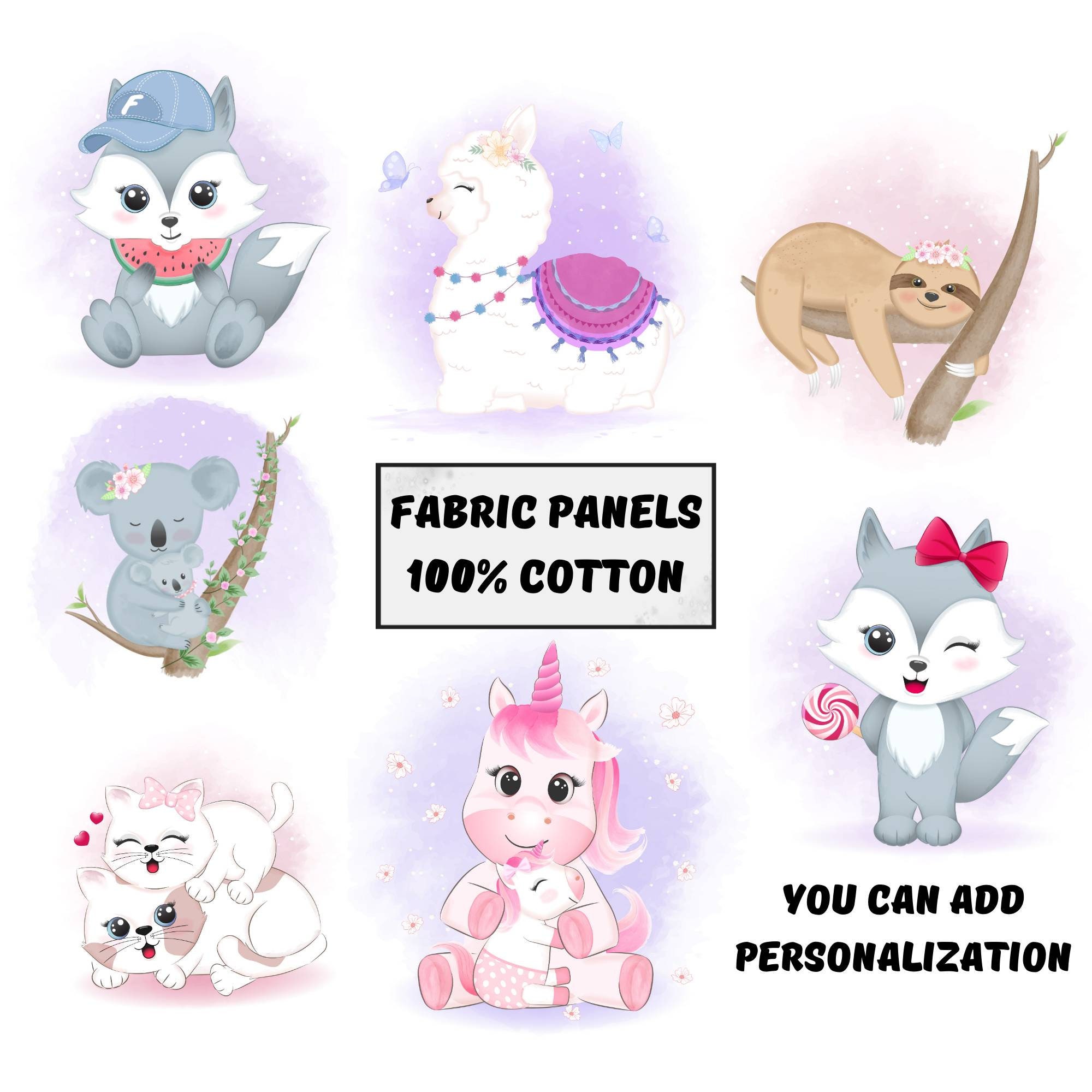 Baby Quilt Panels Fabric 100% Organic Cotton Fabric for Baby | Etsy