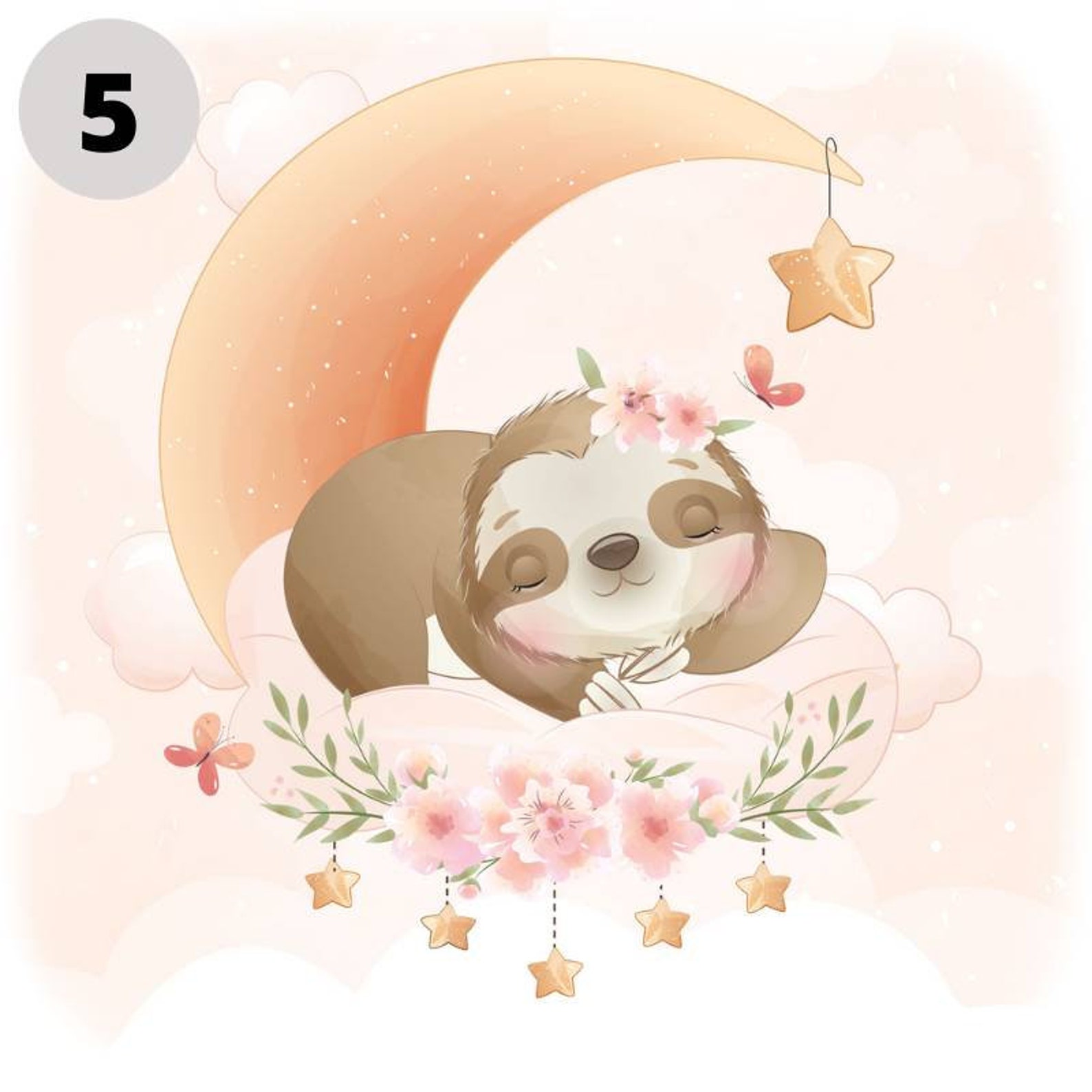 Sloth Baby Fabric Panel for Quilt Sloth Pillow Case Fabric - Etsy