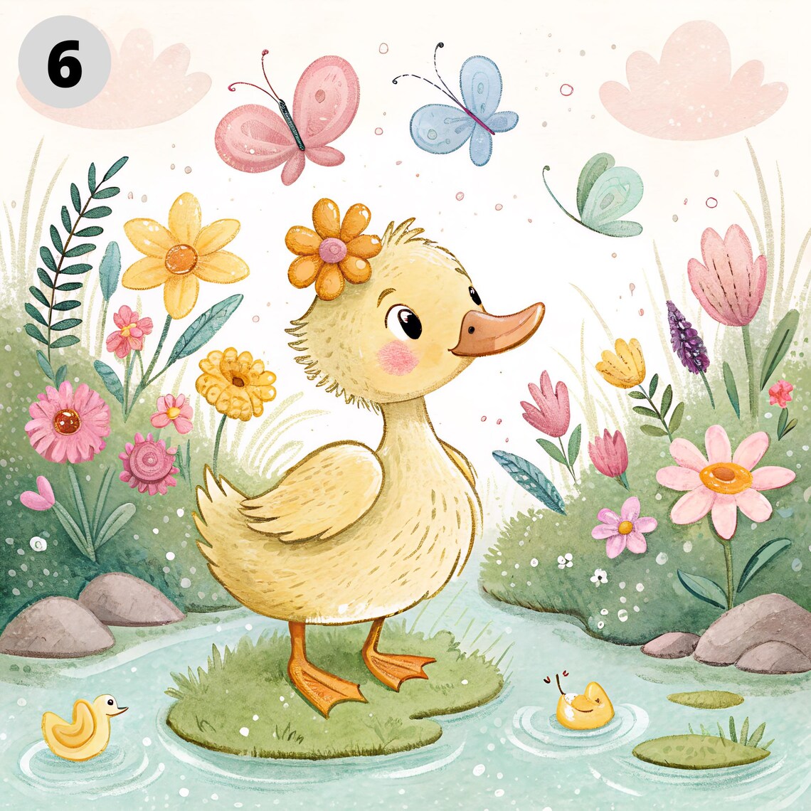 Cute Duck Fabric Panels for Quilting, Duck Lover Gift - Print Quilt ...
