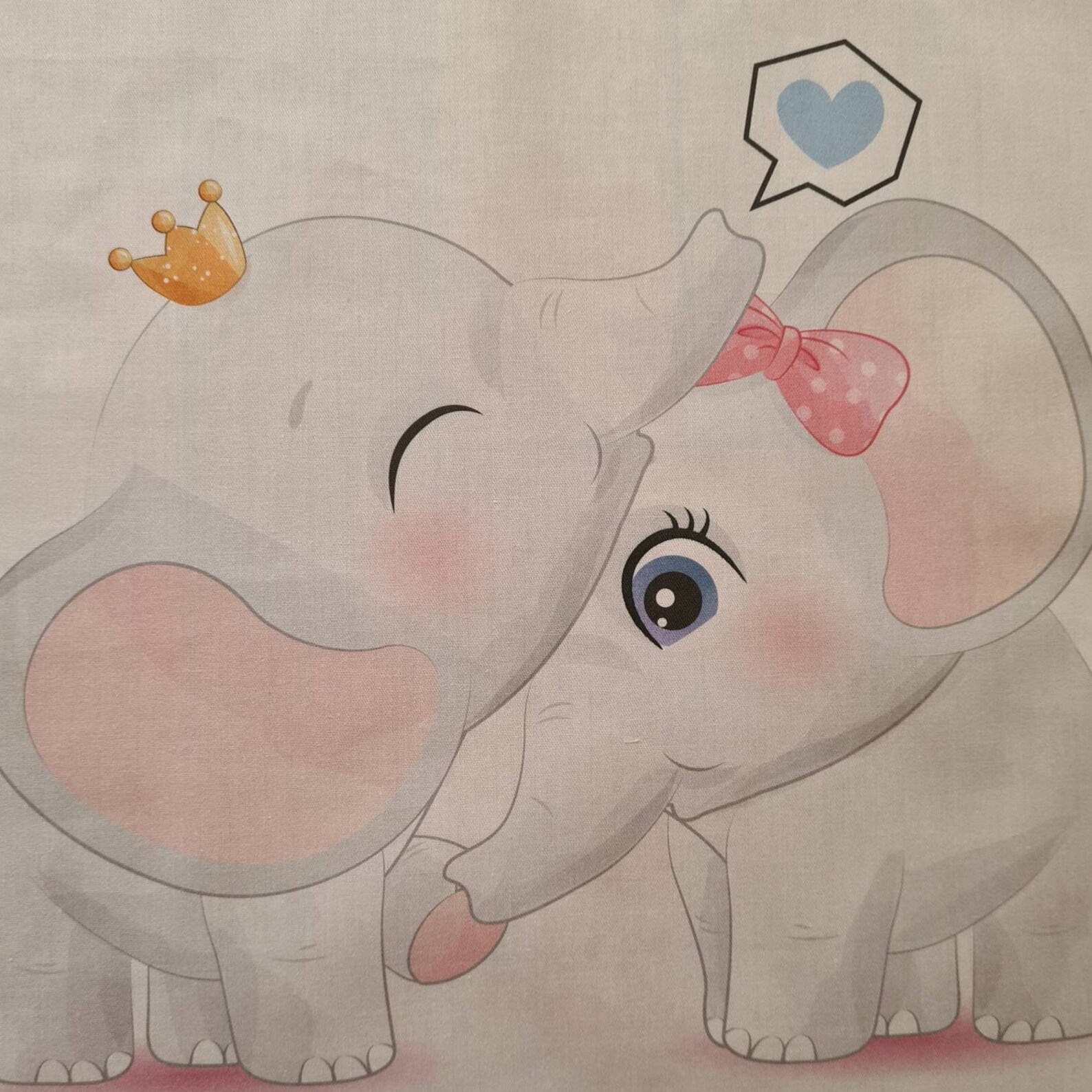 Cute Elephant Fabric Panels for Baby Quilts Elephant Print | Etsy