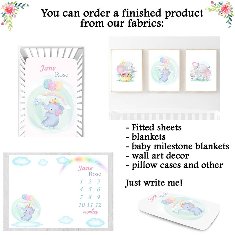 Elephant Fabric Panel Elephant Quilt Panel Fabric Panel for | Etsy