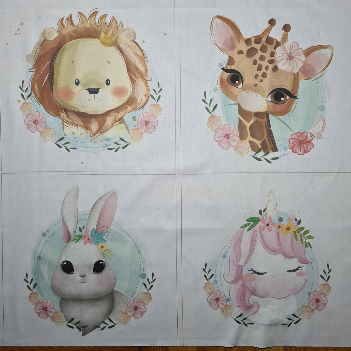 Baby Quilt Panel for Girl Blanket Elephant Fabric Panel - Etsy
