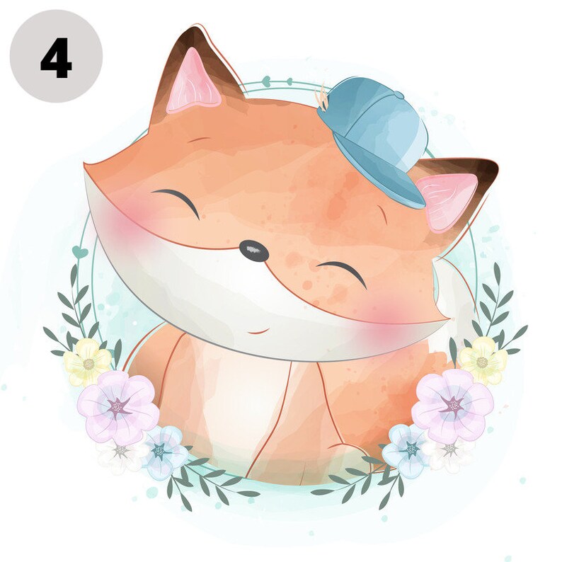 Baby Fox Fabric Panels for Quilts, Cute Fox Fabric for Childrens - Etsy