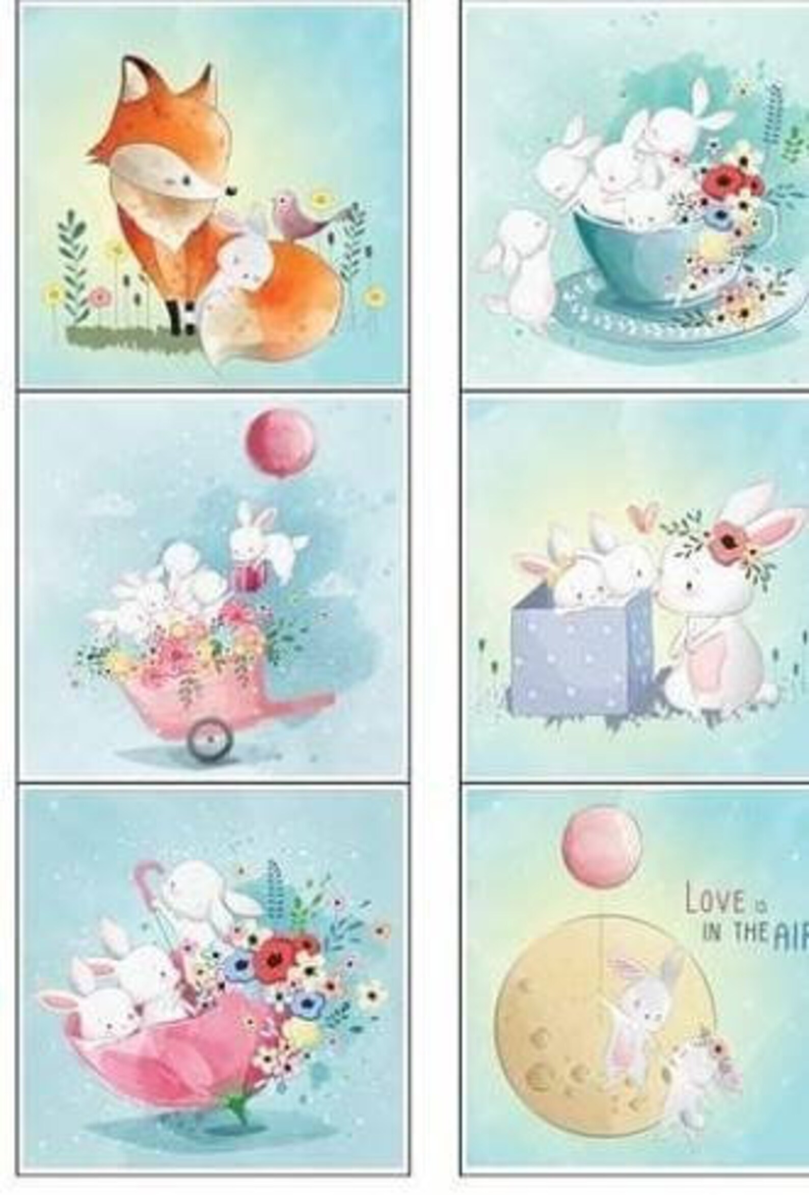 Baby Quilt Panel for Girl, Fabric Panel for Baby Quilt, Child Fabric ...