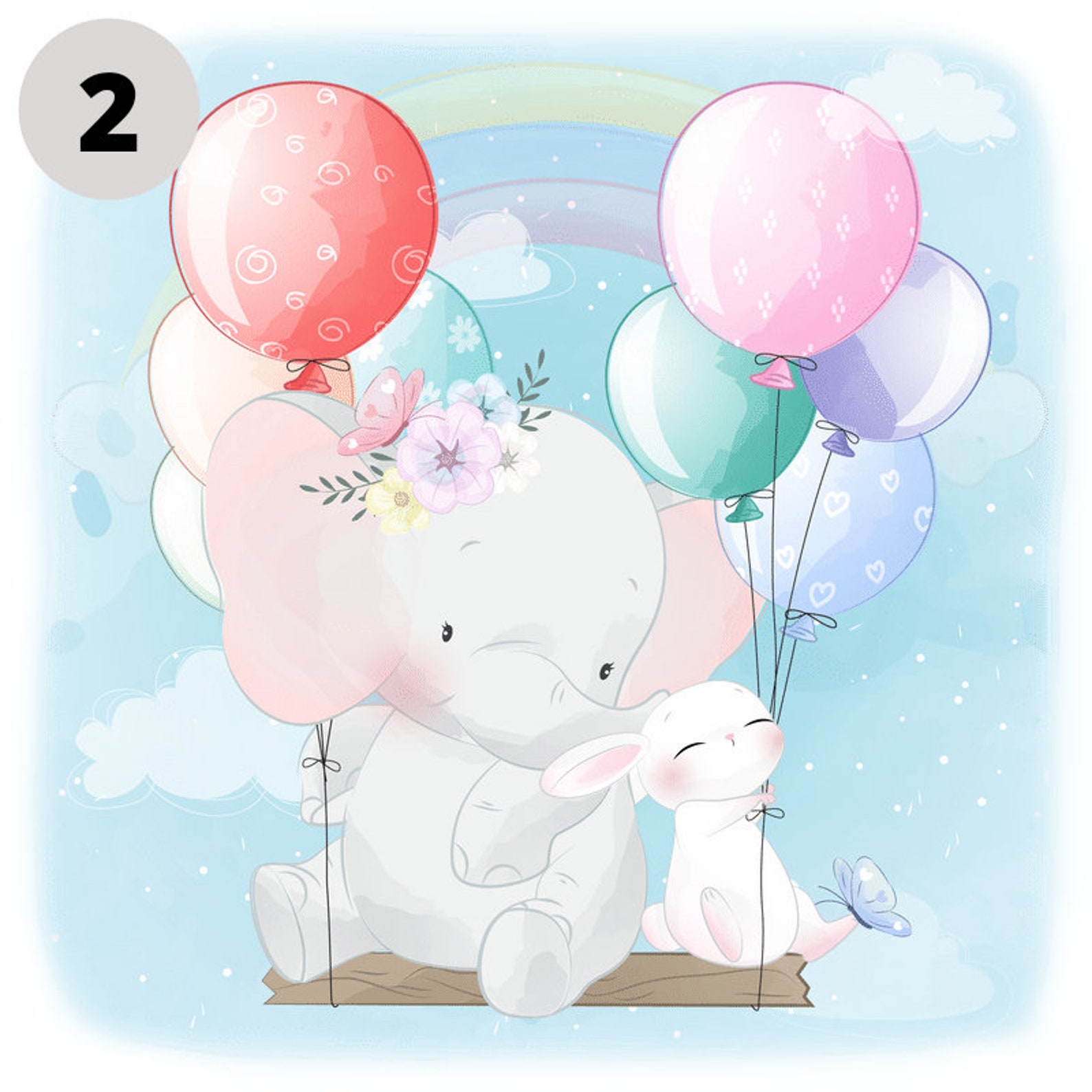 Elephant Fabric Panel for Baby Quilts Cute Baby Fabric Panel | Etsy