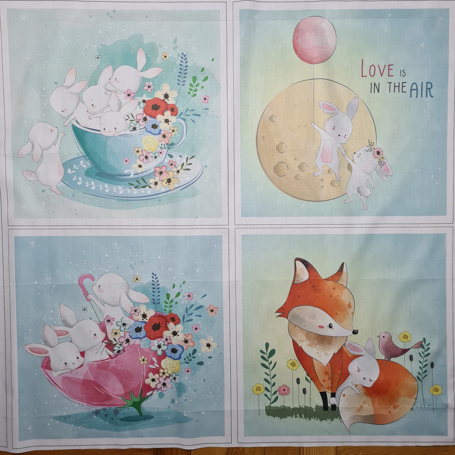 Baby Quilt Panel for Girl Fabric Panel for Baby Quilt Child - Etsy