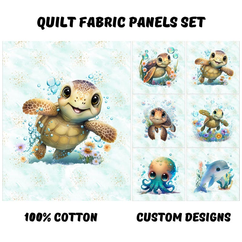 Sea Turtles Fabric - Etsy