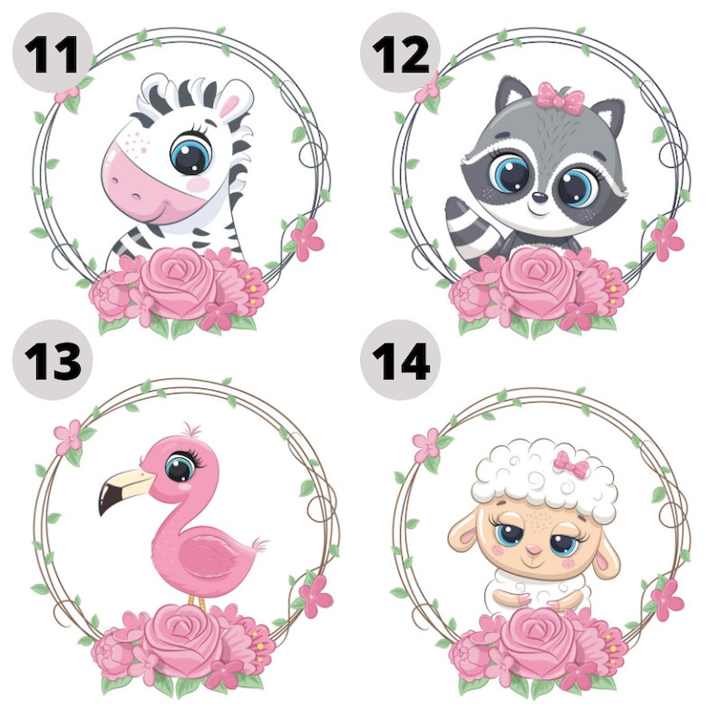 Cute Animal Print Fabric Panel, Baby Quilt Panel for Girl - Etsy Canada