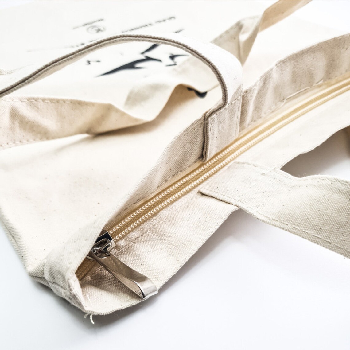 Arabic Calligraphy Canvas Tote Bag With Zipper for Women - Etsy