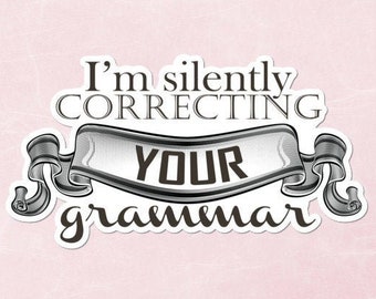 Grammar Laptop Decal - Etsy
