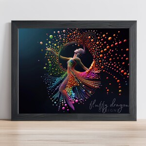 Sphere Dancer Digital Print Instant Download Dance Art Ballerina ...