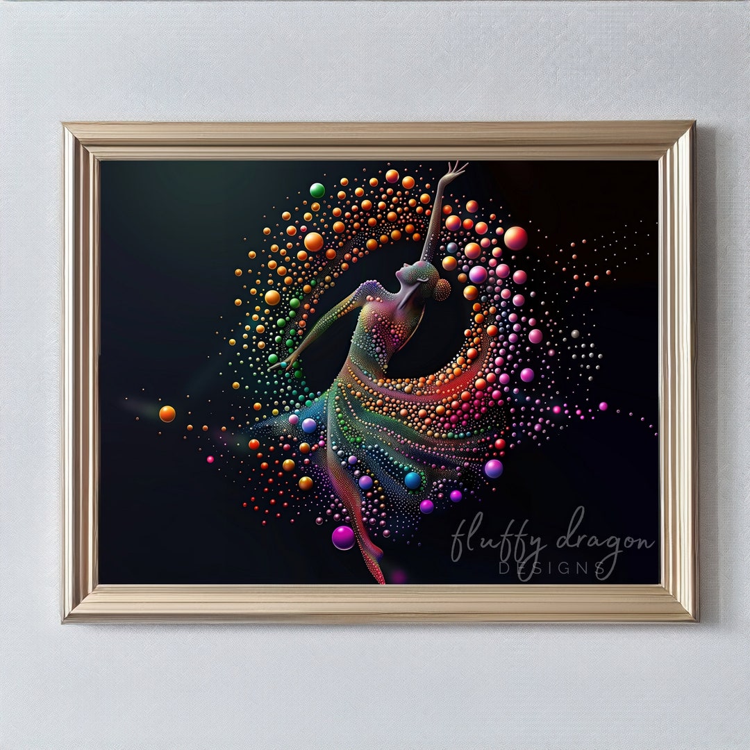 Sphere Dancer Digital Print Instant Download Dance Art Ballerina ...