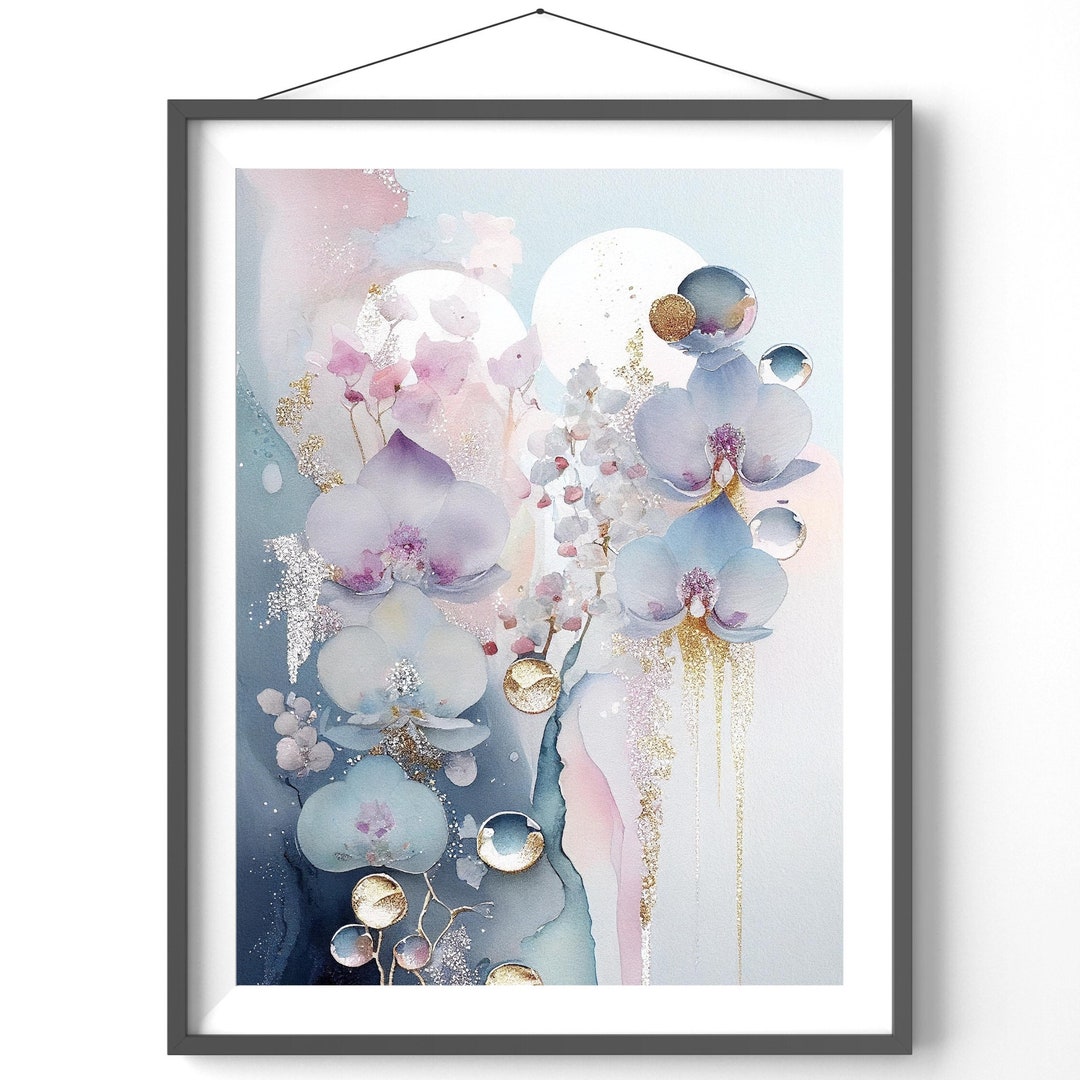 Orchid Flower Poster - Beautiful Floral Art Print for Home Decor ...