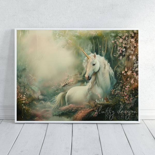 Unicorn Poster - Etsy