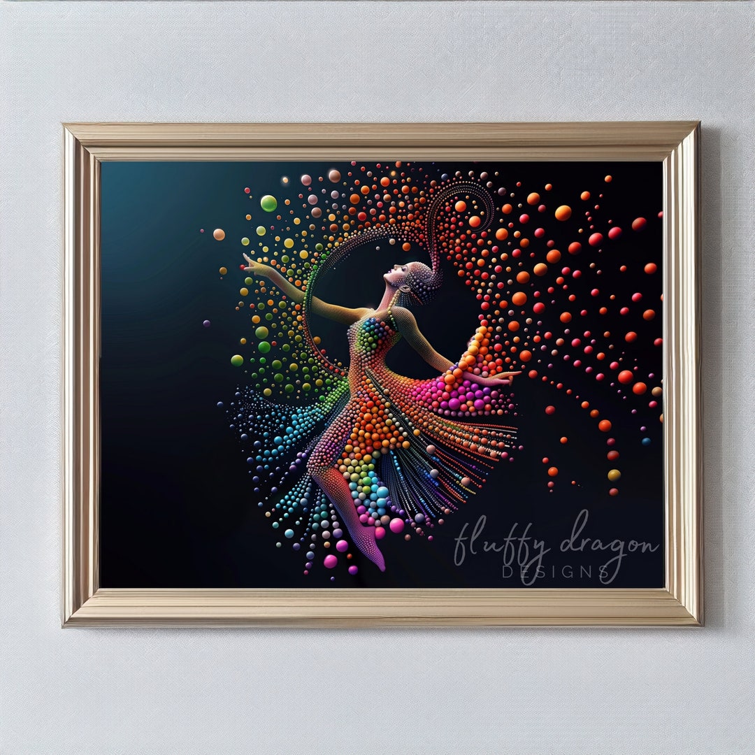Sphere Dancer Digital Print Instant Download Dance Art Ballerina ...