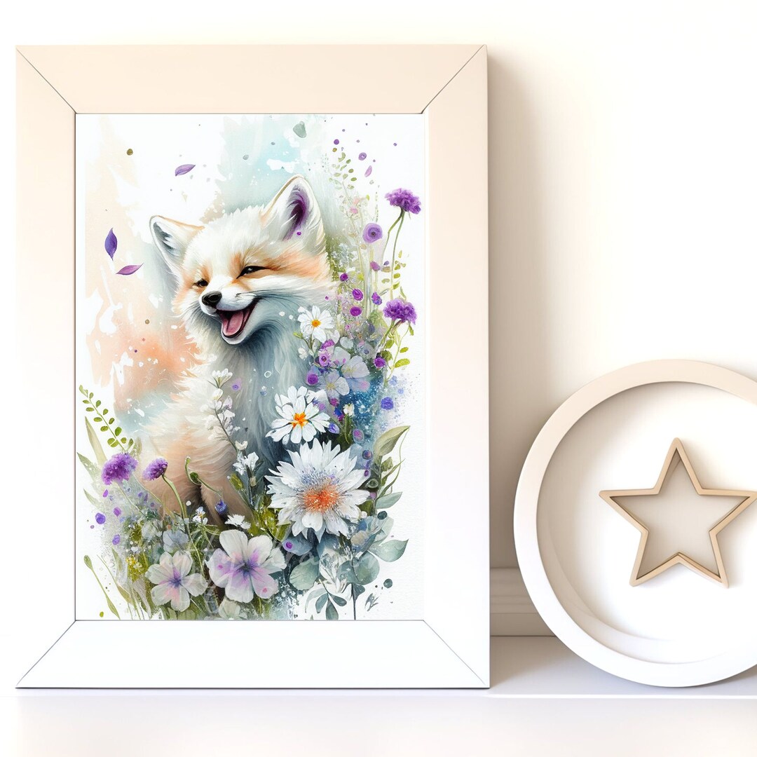 Digital Download Baby Fox V19 Printable Art Digital - Etsy