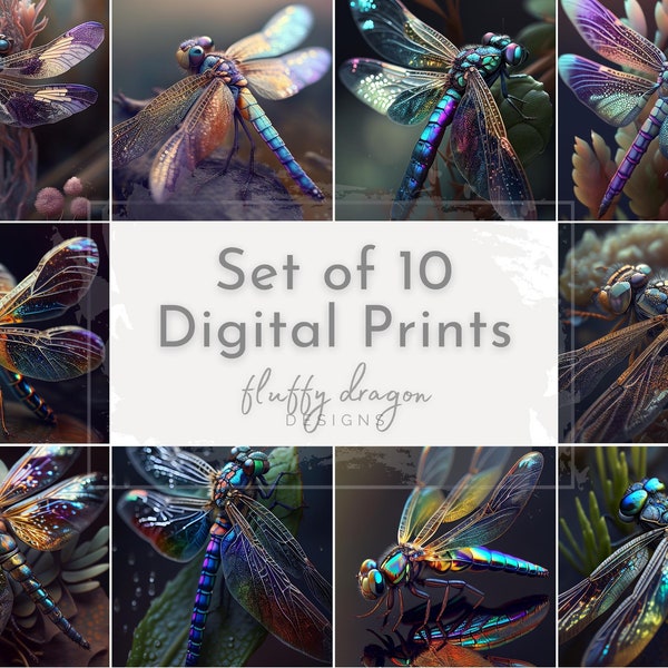 Dragonfly Art - Etsy