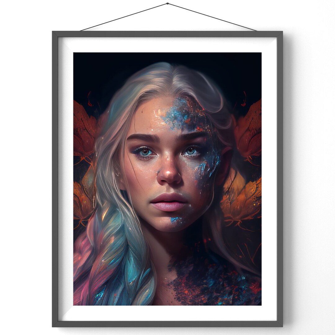 Mhysa Poster | Matte Vertical Dragon Wall Art | Fantasy Print for Home ...