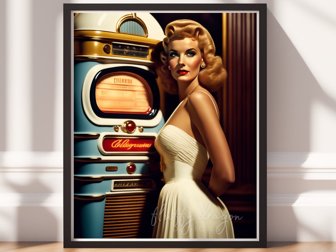 Digital Download Retro Art V9 Printable Digital Prints Wall Art Art Art ...