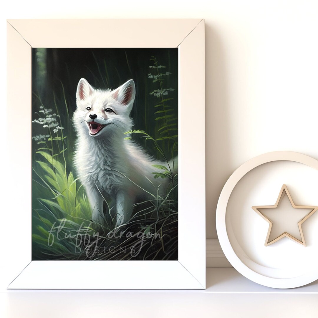 Digitaler Download Baby Fuchs v18 Druckbare Kunst Digitaldrucke Wandkunst Kunstdrucke Digitale ...
