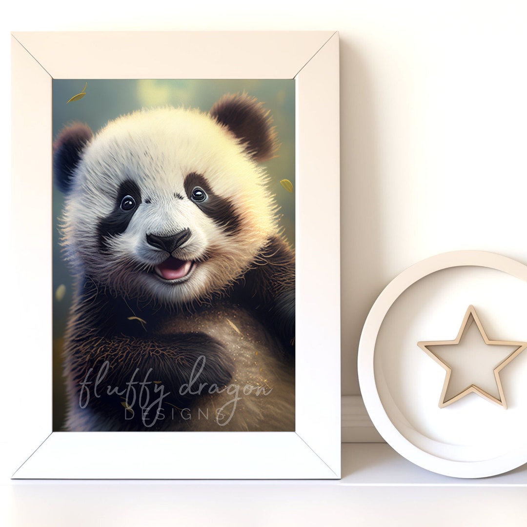 Digital Download | Baby Panda V2 | Printable Art | Digital Prints Wall ...