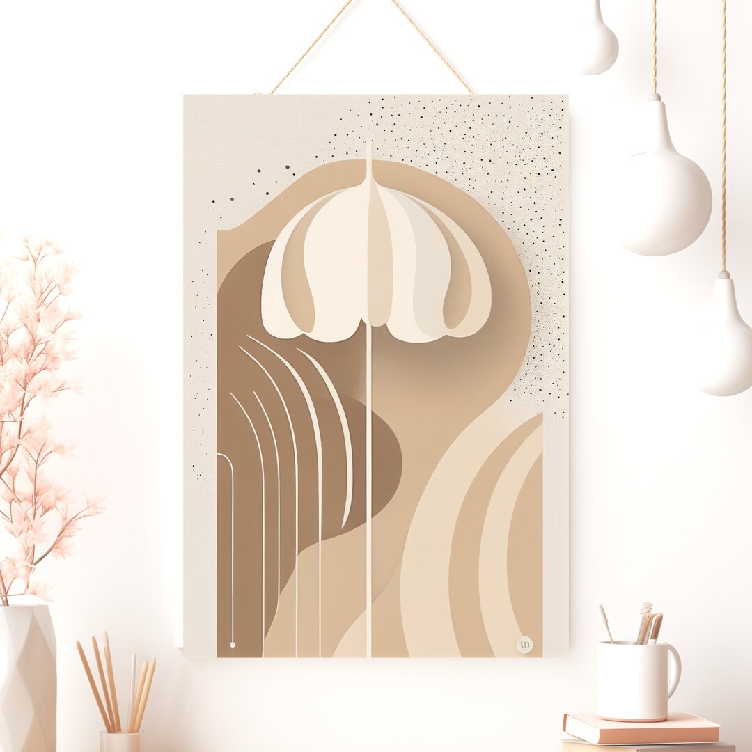 Boho Abstract Poster, Matte Vertical Posters, Minimalist Wall Art ...