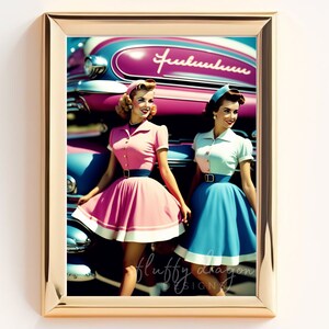 Digital Download Retro Art V10 Printable Digital Prints Wall Art Art ...