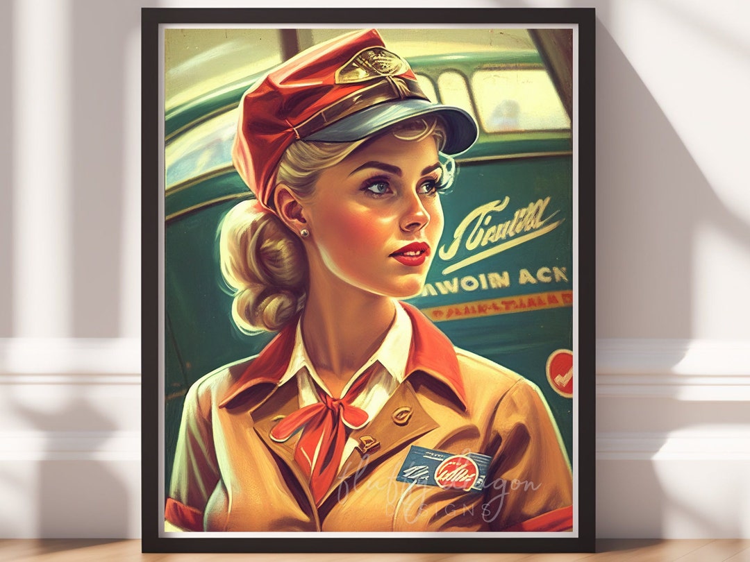 Digital Download | Retro Art V12 | Printable | Digital Prints Wall Art ...