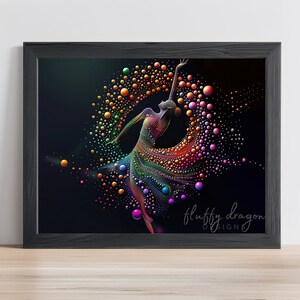 Sphere Dancer Digital Print Instant Download Dance Art Ballerina ...