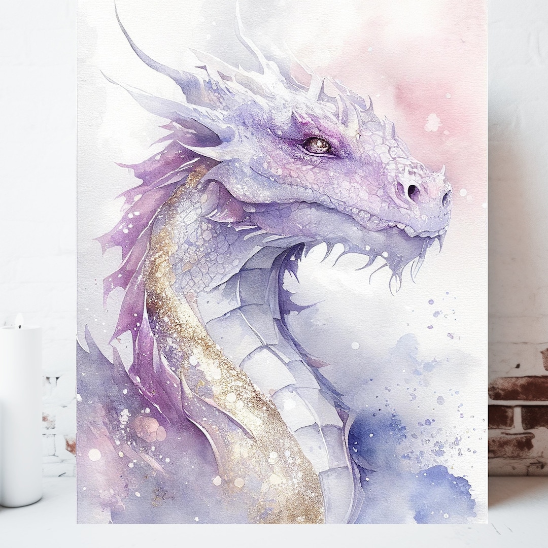 Dragon Canvas Wall Art, Wrapped Canvas, Lunatique Wall Art, Dragon ...