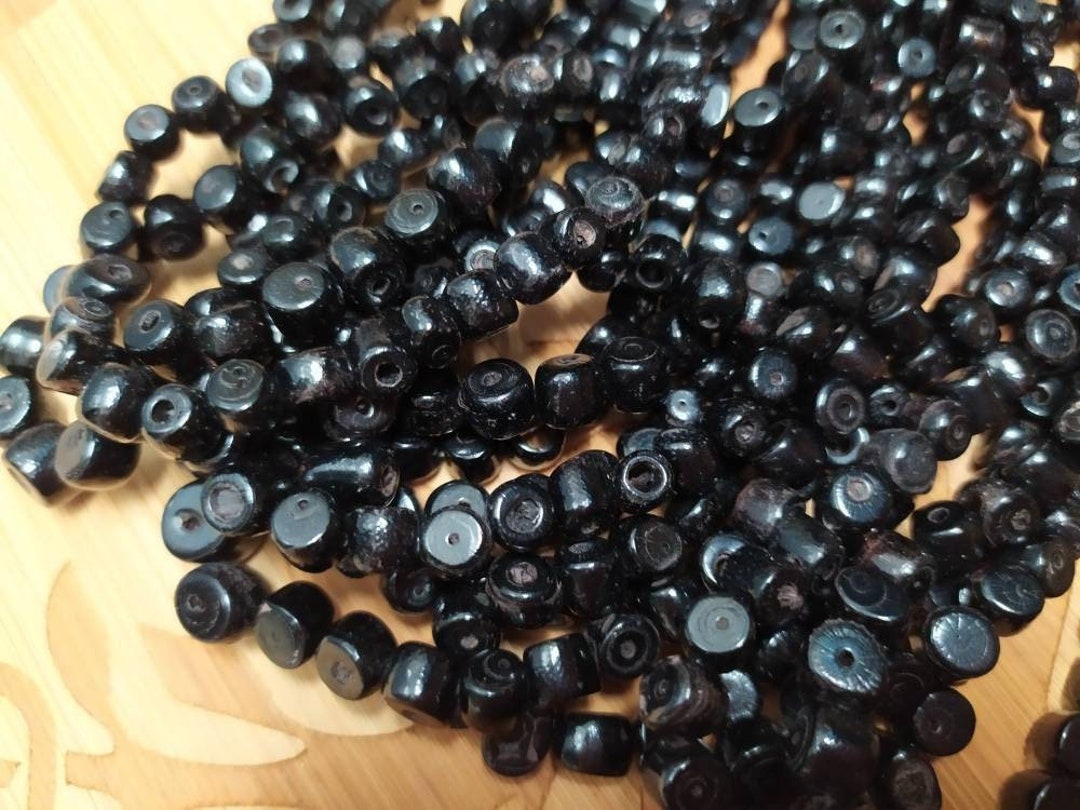 Black Coral Loose Beads, Graduated Strand, Very Light Weight Bead Disc ...