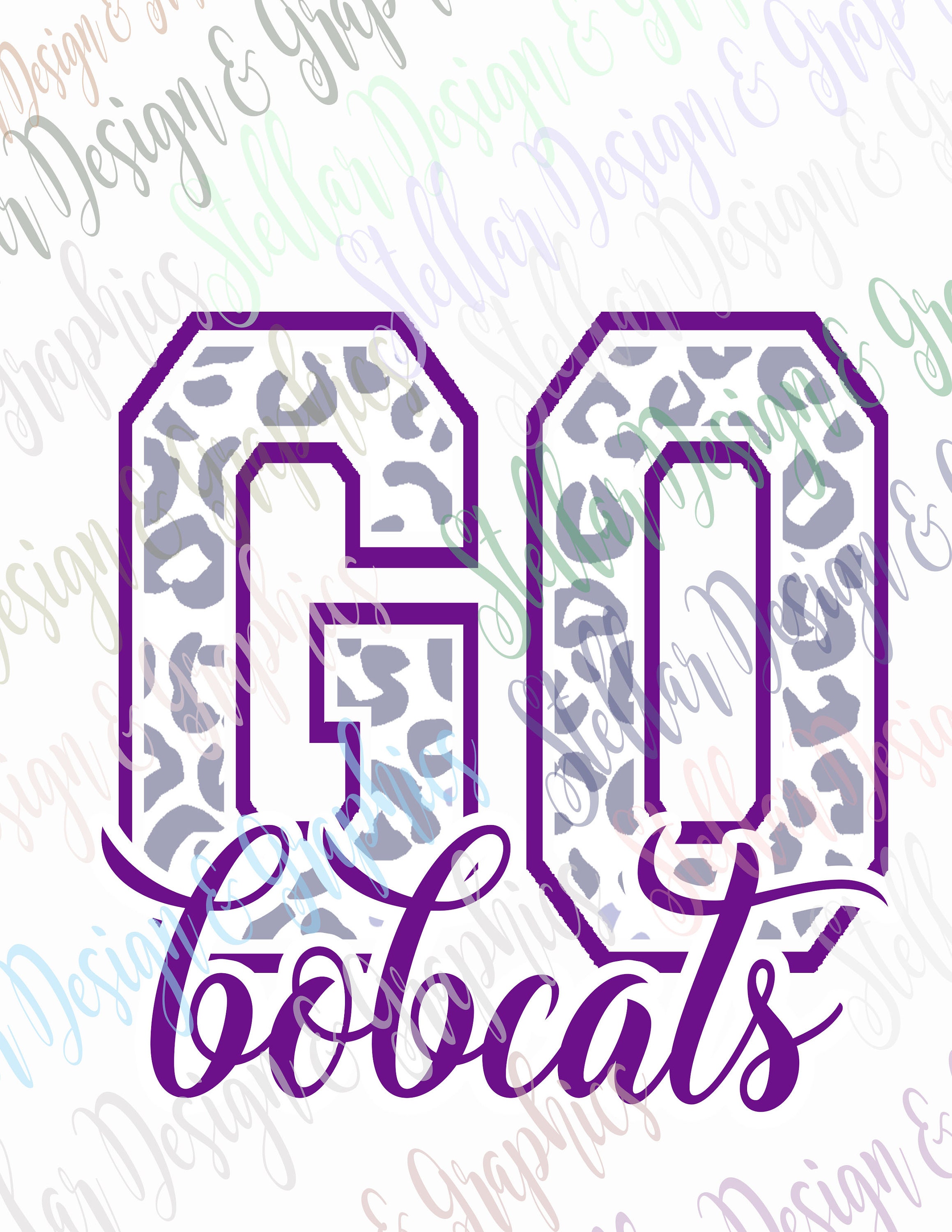 Go Bobcats Purple and Gold - Etsy